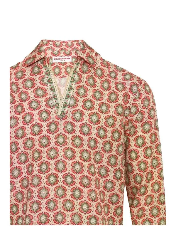 Orlebar Brown Ridley Passetto Printed Shirt - Neutrals