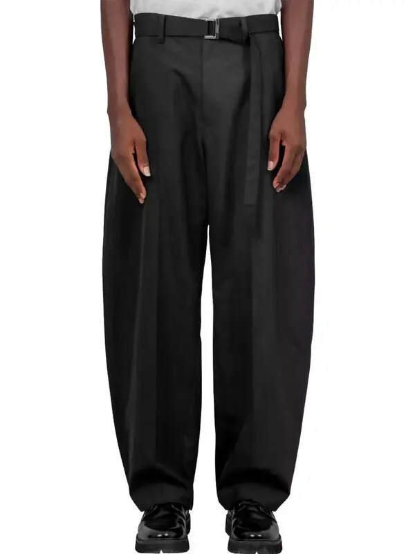 Sacai Belted Tailored Trousers - Blue