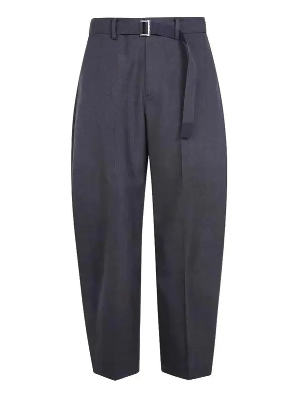 Sacai Belted Tailored Trousers - Brown