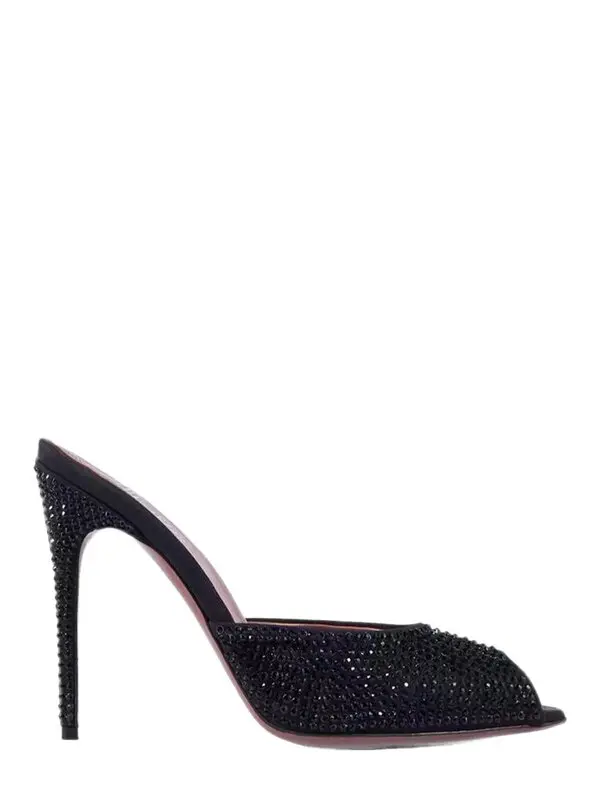 Paris Texas Vera Embellished Sandals - Black