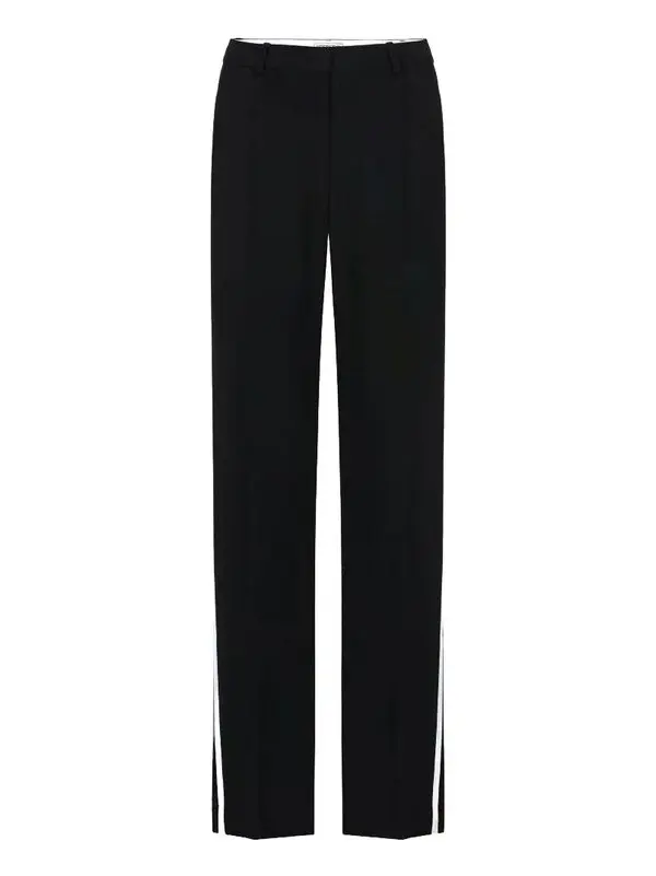 Iceberg Tailored Trousers With Side Stripe Detail - Black