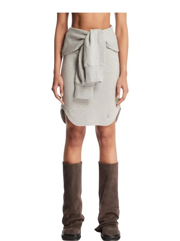 Attico Trompe-l'œil Midi Dress - Grey