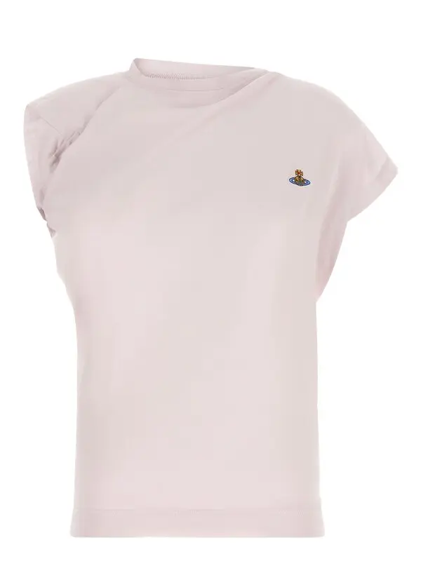 VIVIENNE WESTWOOD Hebo' Asymmetrical Cotton Top - Pink