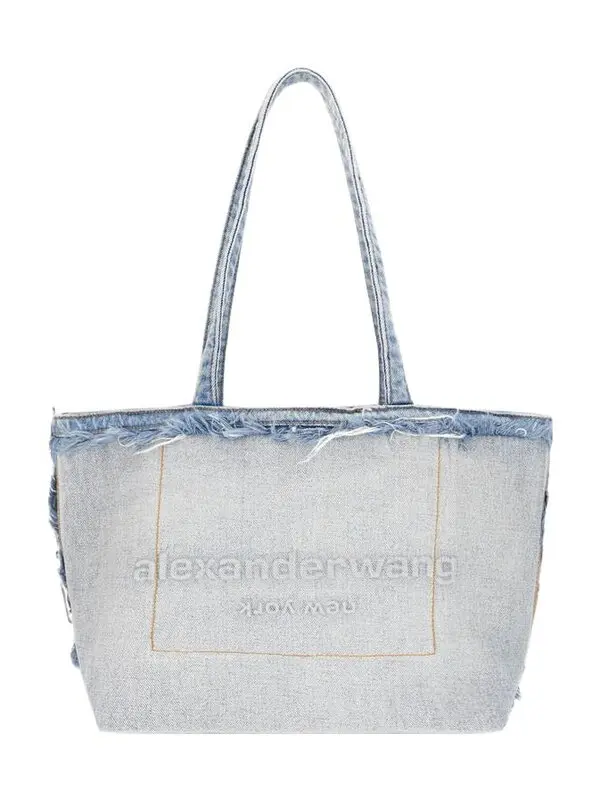 Alexander Wang Bleach Denim Tote Bag - Blue