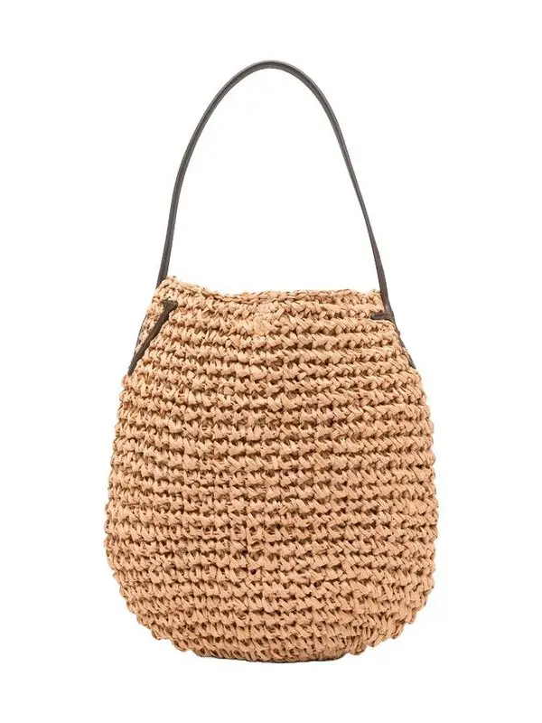 JW Anderson Raffia Shoulder Bag - Cream