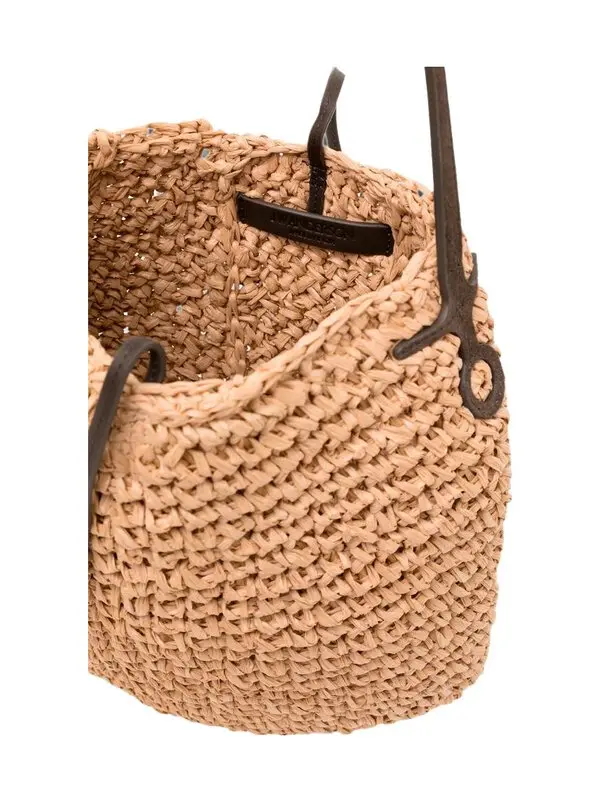 JW Anderson Raffia Shoulder Bag - Cream