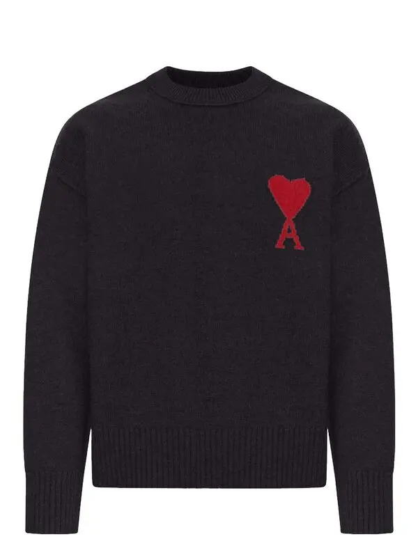 AMI Paris De Coeur Wool Sweater - Multicolor