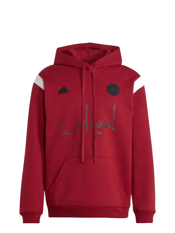Adidas 32 Teams Oversized Overhead Hoodie - Red