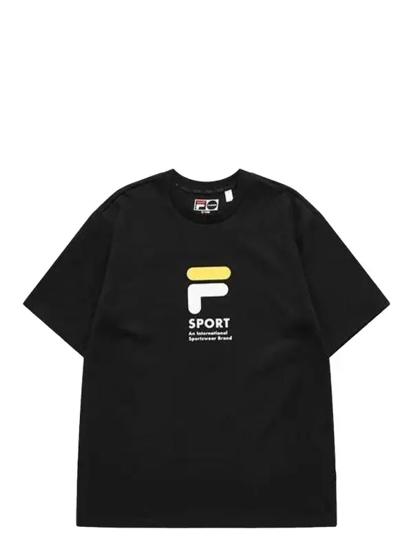 FILA FUSION Graphic T-shirt 'black Yellow - Black/yellow