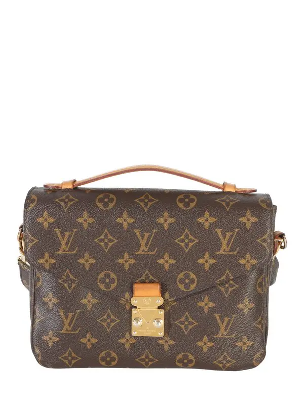 LOUIS VUITTON Monogram Canvas Pochette Metis Shoulder Bag - Brown