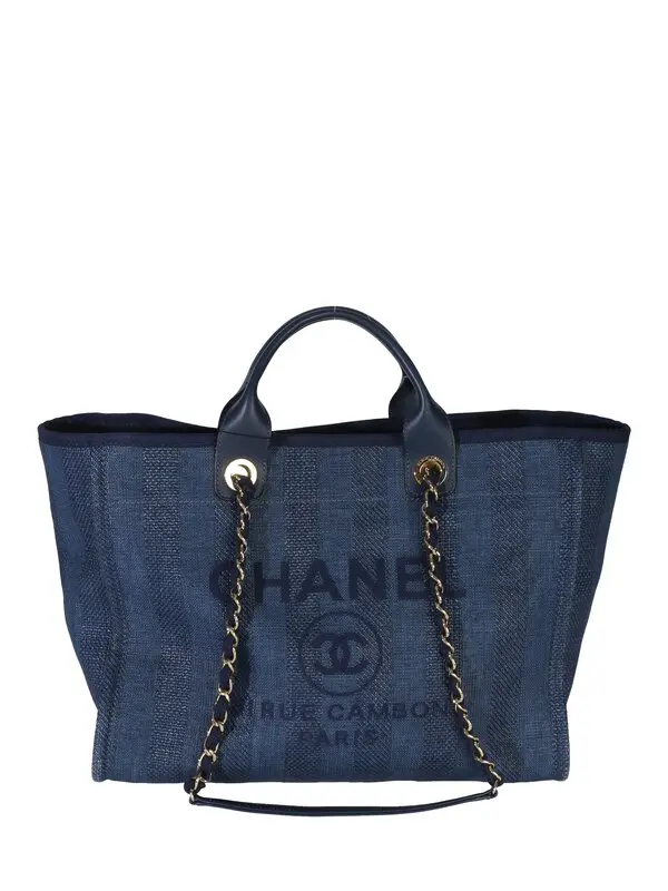 Chanel Deauville Tote - Blue