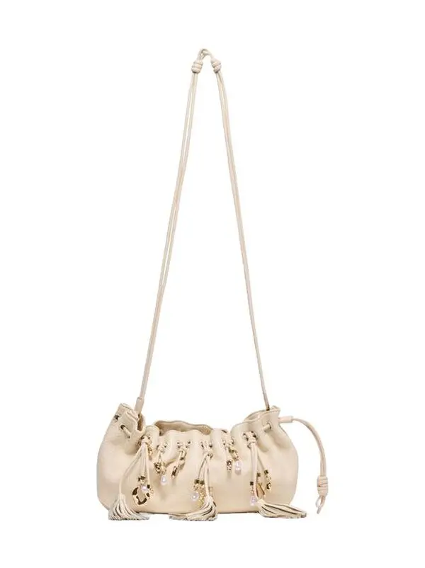 Dolce Vita Tori Leather Shoulder Bag - Cream
