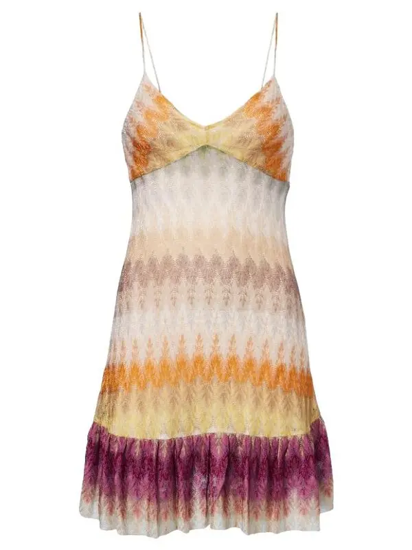 Missoni Tiered Minidress - Multicoloured