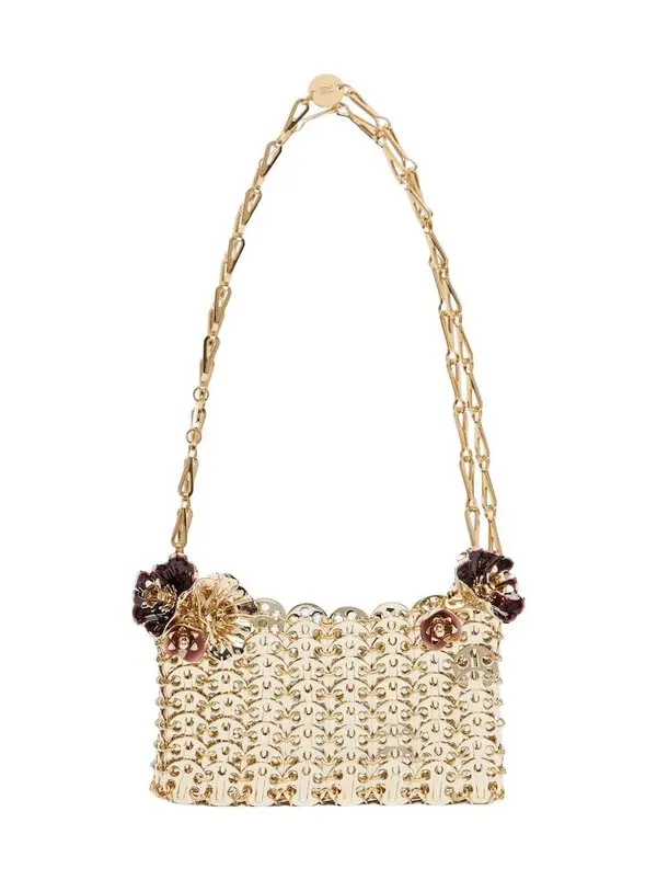 Rabanne 1969 Embellished Shoulder Bag - Gold