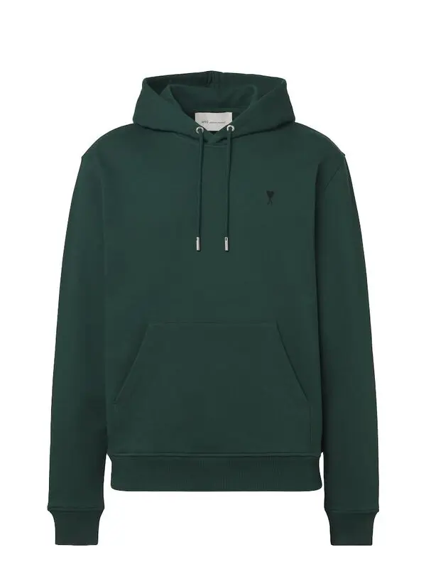AMI Paris De Cœur Cotton Sweatshirt - Green
