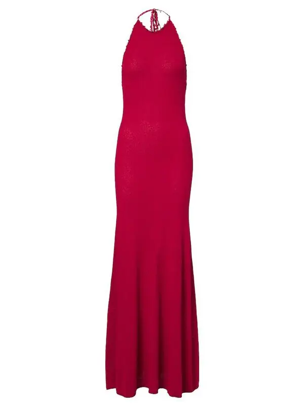 Christopher Esber Embellished Cotton-blend Gown - Red