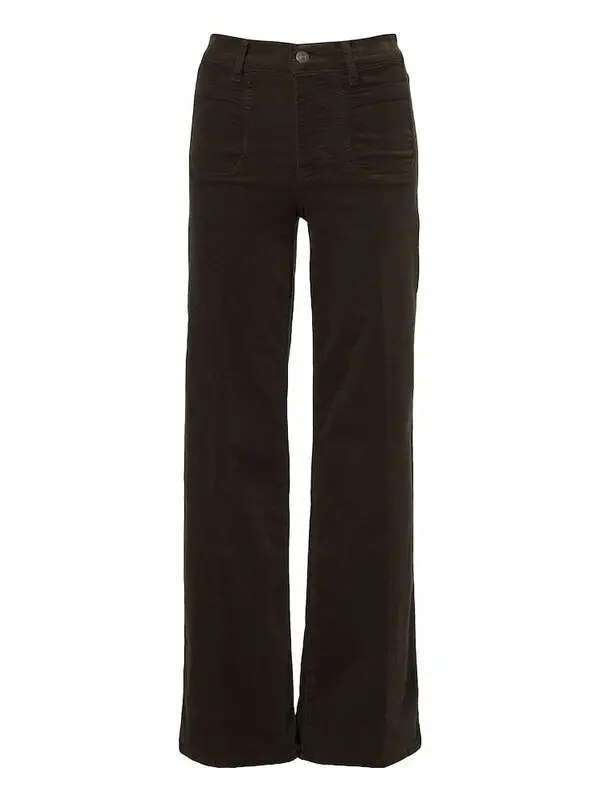 FRAME Le Slim Palazzo Wide-leg Jeans In Rich Military - Green