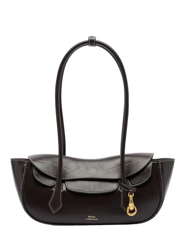 Polo Ralph Lauren Leather Shoulder Bag - Brown