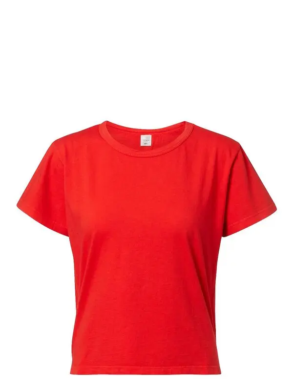 LESET Margo Cotton Jersey T-shirt - Red