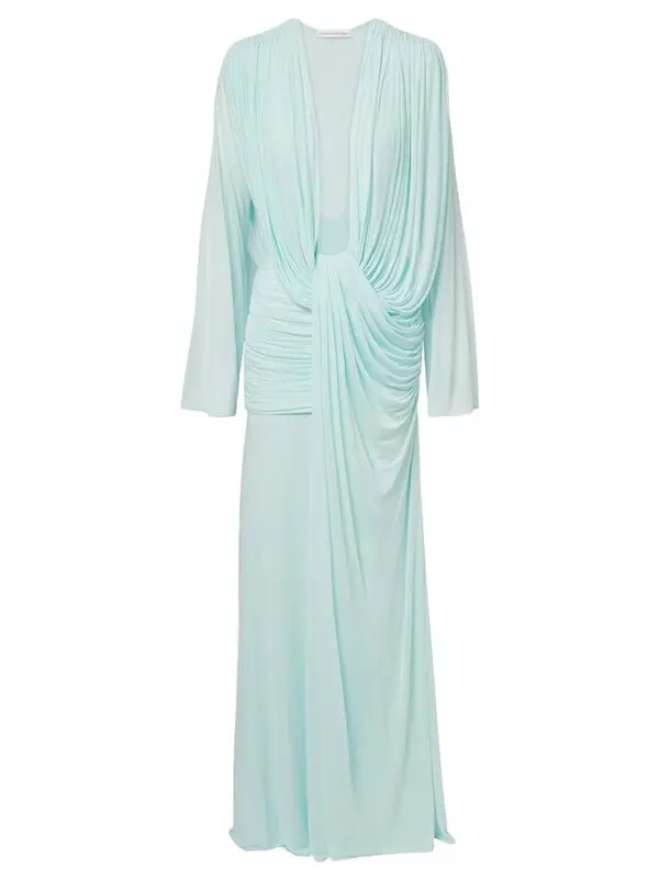 Christopher Esber Ripple Draped Gown - Blue