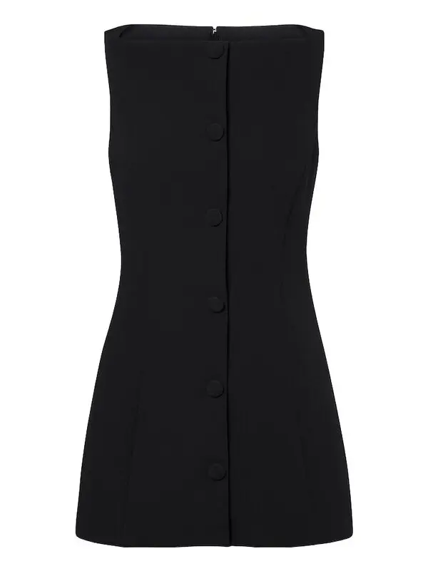 Safiyaa Robbie Crepe Top - Black