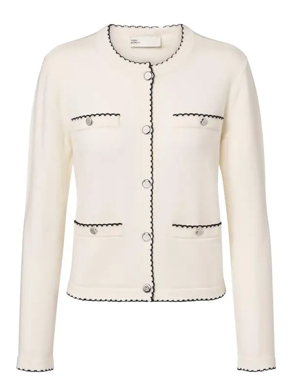 Tory Burch Kendra Cardigan - White