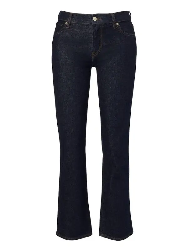 FRAME Cigarette Cropped Straight Jeans - Blue