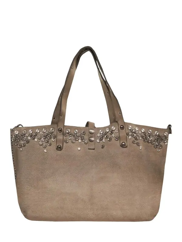 CAMPOMAGGI Bella Tote With Embellishments - Gray