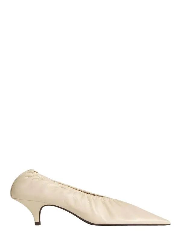 REFORMATION Calista Scrunch Heel - Ivory