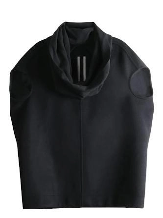 Rick Owens Cowled Floating Tee - Black