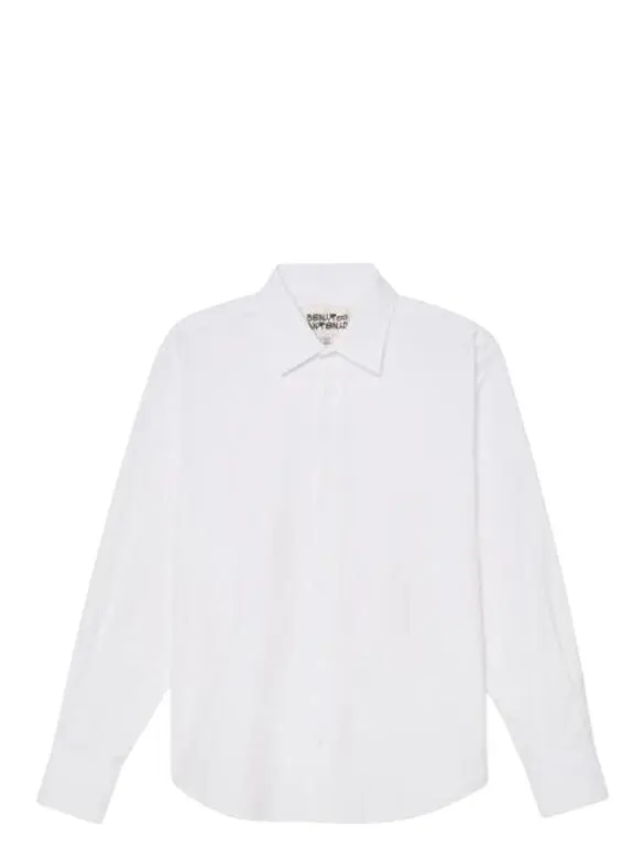 BAD BUNNY X Zara Regular Fit Poplin Shirt - White