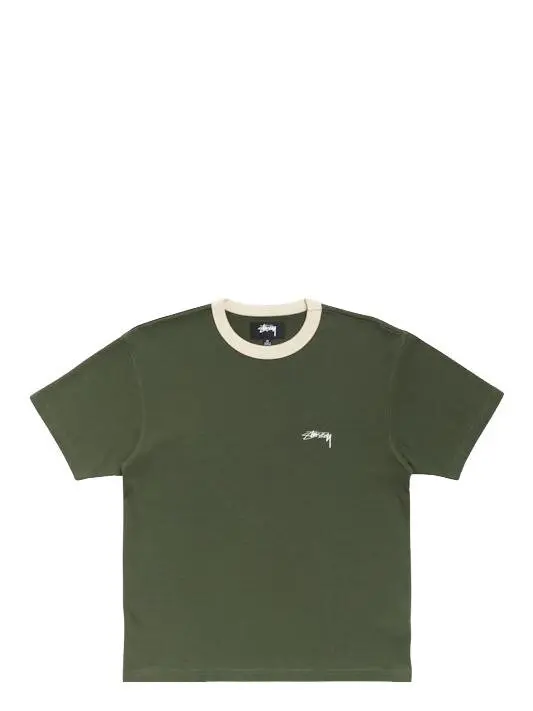 StÜssy Ringer Tee Shirt - Olive