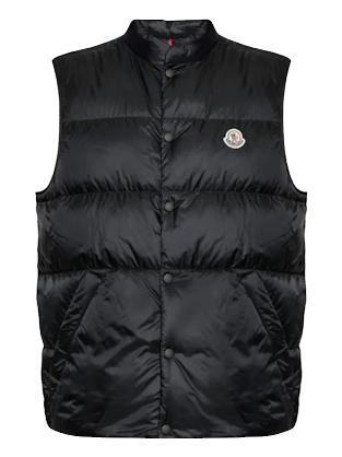 Moncler Quilted Down Vest - Black
