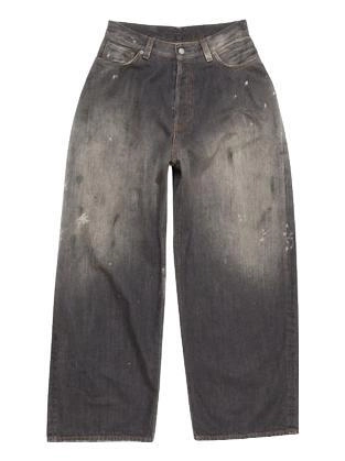 Acne Studios Wide Leg High Waisted Jeans - Black