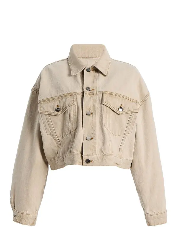 AGOLDE Palmer Cotton Jacket - Neutral