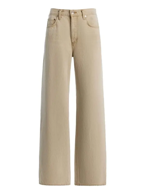 AGOLDE Arc Rigid Mid-rise Wide-leg Jeans - Neutral
