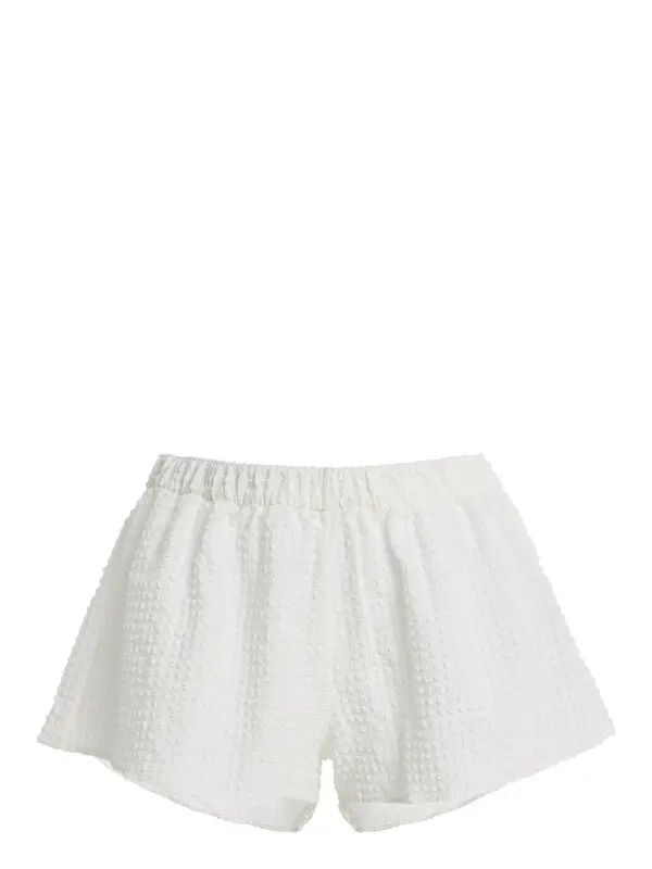 Hunza G Seersucker Shorts - White