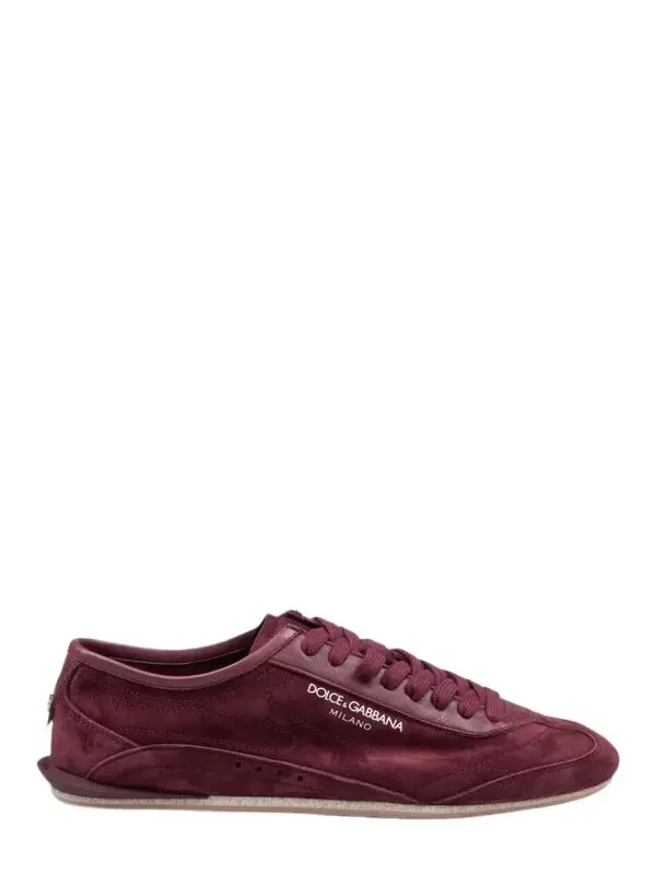 Dolce & Gabbana Gimondi Plus Leather Sneakers - Red