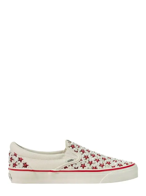 VANS Mattias Gollin X Slip-on Stella Rossa Embellished Slip-on Sneakers - Red