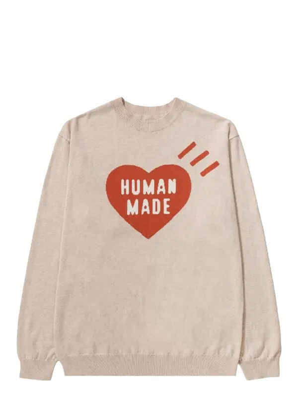 HUMAN MADE Heart Knit - Brown