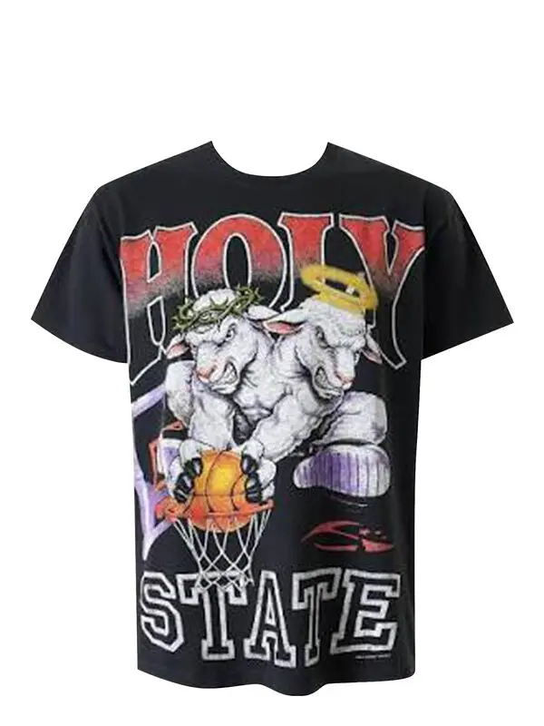 HELLSTAR 2 Lambs Holy State" Graphic T-shirt - Black