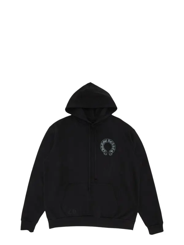 Chrome Hearts Horseshoe Floral Sleeve Hoodie /grey - Black