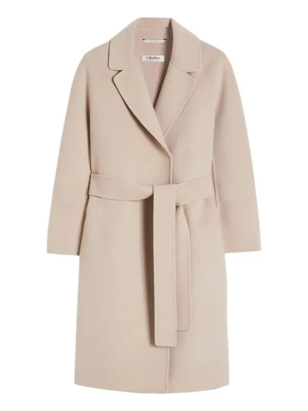Max Mara Kimono Sleeve Wool Coat - Beige