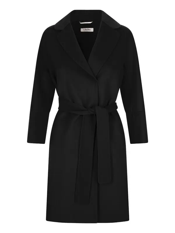 Max Mara Virgin Wool Coat - Nero