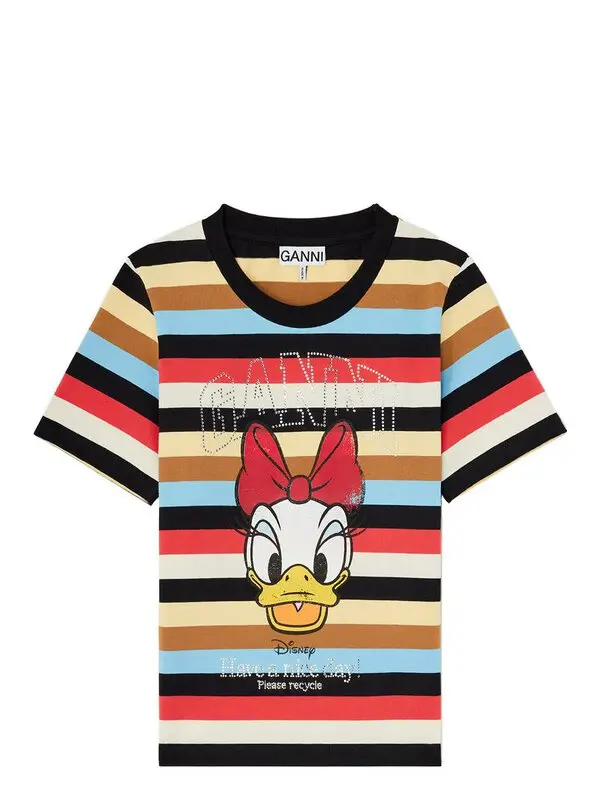 GANNI Baby Fit T-shirt With Daisy Duck Graphic - Mixed