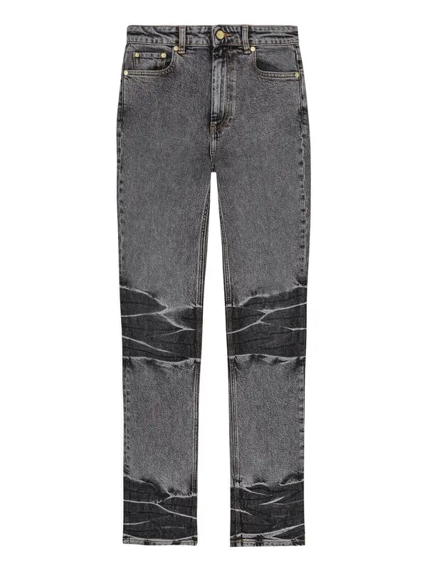 GANNI Carri Jeans In Washed Denim - Black