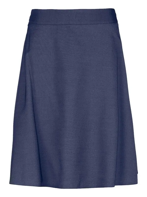 CONQUISTA Denim Style Cloche Skirt - Blue