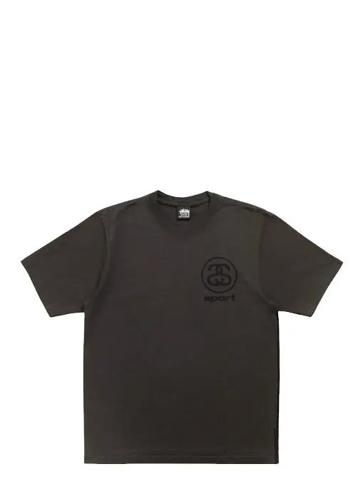 StÜssy Link Sport Pigment Dyed Tee Shirt - Faded Black