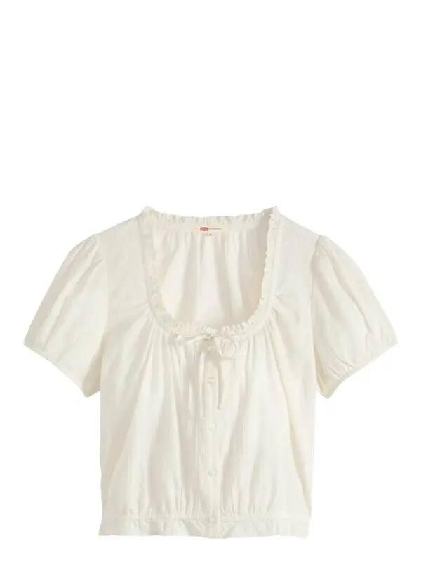 LEVI'S Chiara Short-sleeve Blouse - Cloud Dancer