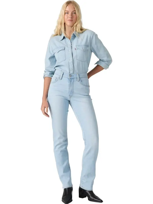 LEVI'S 722 High-rise Slim Jeans - True Blue Light